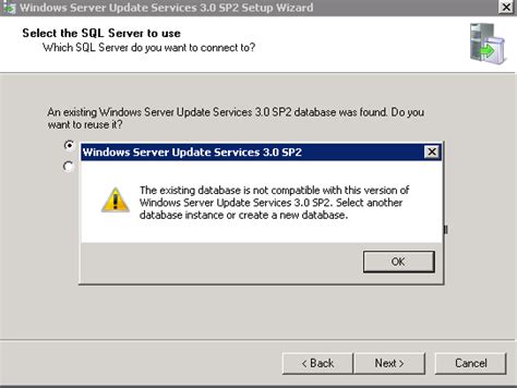 Henks Blog The Existing Database Is Not Compatible With This Version