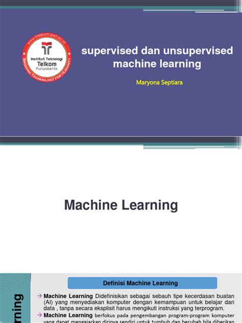 Supervised Dan Unsupervised Machine Learning Pdf