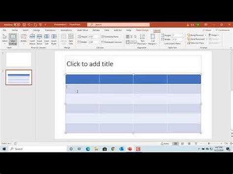 How To Merge Cells In Powerpoint Table
