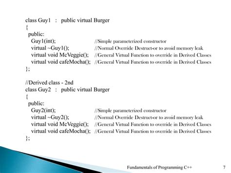 multiple inheritance in c pptx programming languages computing