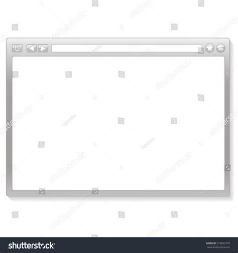 Browser Window Vector Illustration Stock Vector Royalty Free