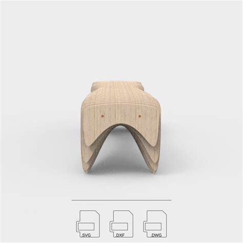 Parametric Bench K9 Router Cut Files Cnc Files For Cutting Vector Files Dxf Dwg Svg Pdf Etsy