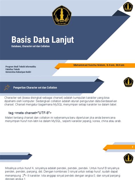 pertemuan 5 database character set dan collation pdf