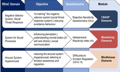 Overview Of The Targeted RDoC Domains And Their Corresponding