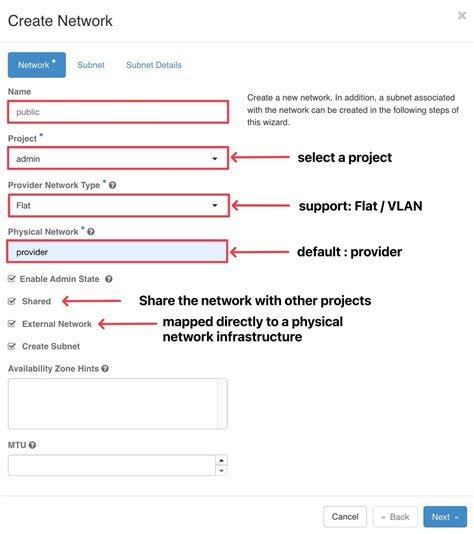 Create A Externalinternet Network With Flat Welcome To The Bigstack