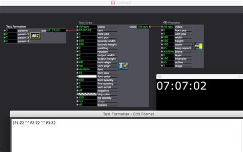Simple Time Display Patch An Intro To The Text Formatter Actor