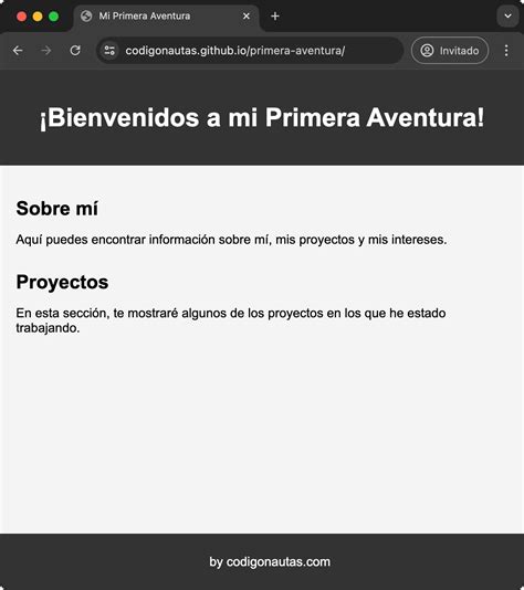 Cómo Publicar Un Sitio Web En Github Pages En Tres Simples Pasos Codigonautas