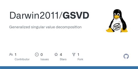 Github Darwin2011gsvd Generalized Singular Value Decomposition