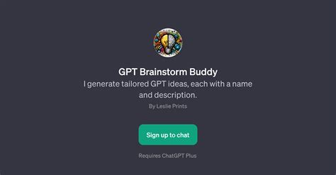 gpt brainstorm buddy gpt concept brainstorming taaft