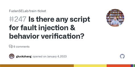 Is There Any Script For Fault Injection And Behavior Verification · Issue 247 · Fudanselabtrain