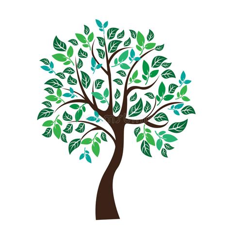 Tree On White Background Stock Vector Illustration Of Life 65340688