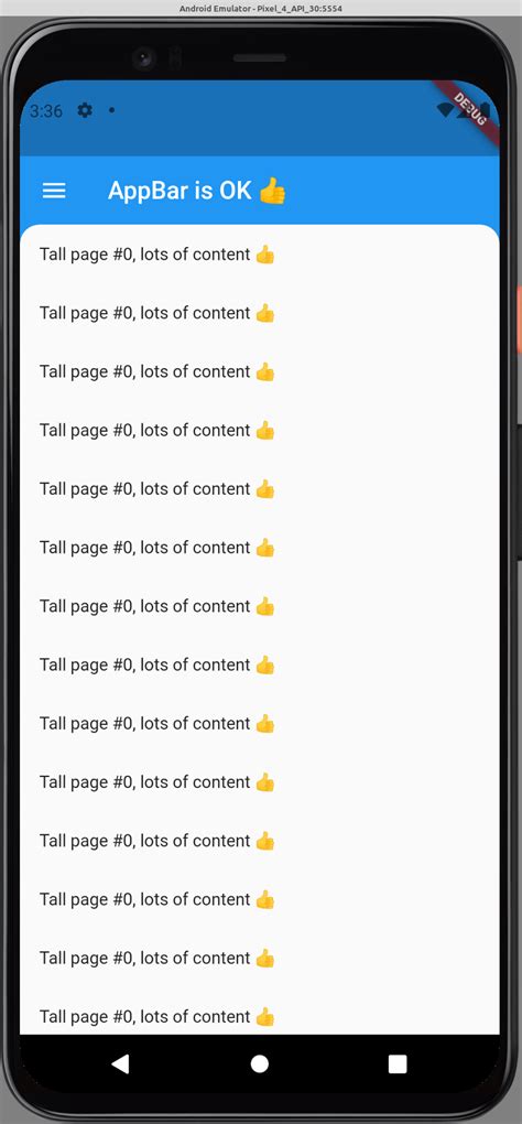 allow variable height front pages · issue 70 · fluttercommunity