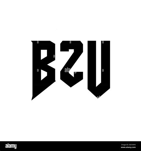 Bzu Letter Logo Design For Technology Company Bzu Logo Design Black