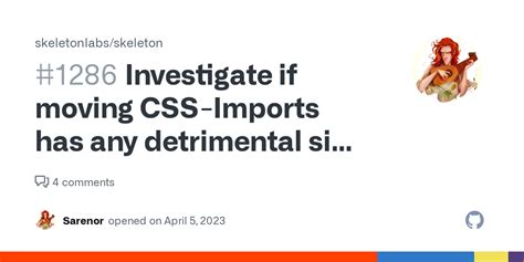 Investigate If Moving Css Imports Has Any Detrimental Side Effects