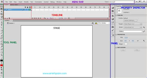 Mengenal Workspace Adobe Flash CS Arief Qosim