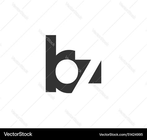 Bz Creative Geometric Initial Based Modern Vector Image