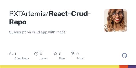 Github Rxtartemisreact Crud Repo Subscription Crud App With React