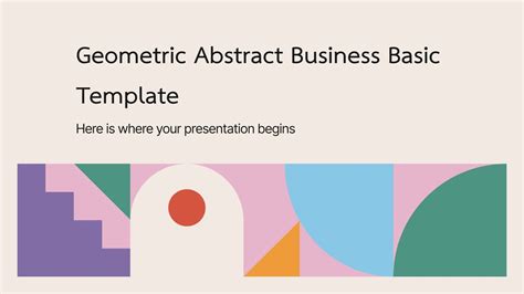 Geometric Abstract Business Basic Template Google Slides