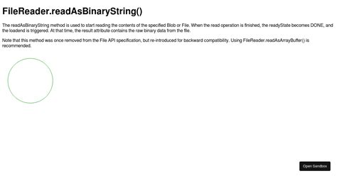 Readasbinarystring Codesandbox