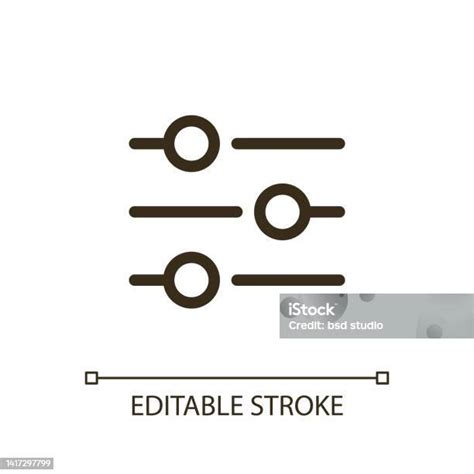 조정 픽셀 완벽한 Rgb 색상 Ui 아이콘 맞춤형에 대한 스톡 벡터 아트 및 기타 이미지 맞춤형 아이콘 편집 가능한 스트로크 Istock