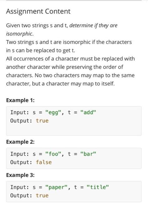 solved assignment content given two strings s and t