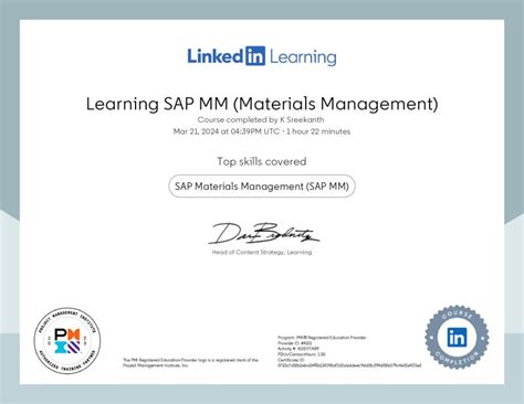 K Sreekanth On Linkedin Sap Linkedin Learning Consistency Projectmanagementinstitute