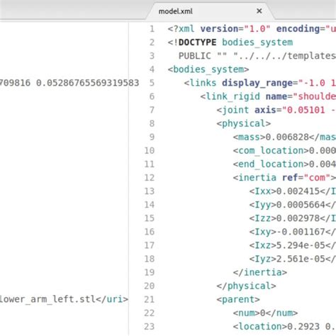 model description files exported using sdfusion sdf xml download