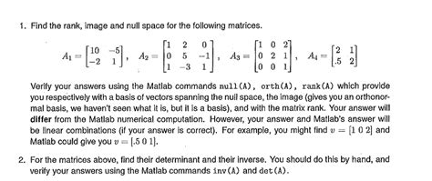 Solved Skip Matlab Portion Just Do The Rank Image And
