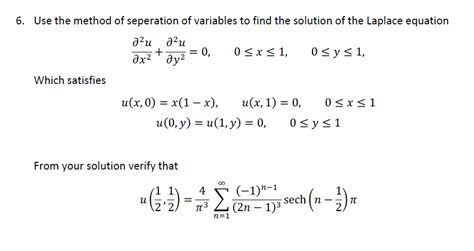 solved 6 use the method of seperation of variables to find