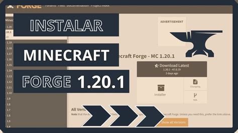 Como instalar 𝐅𝐎𝐑𝐆𝐄 𝐌𝐢𝐧𝐞𝐜𝐫𝐚𝐟𝐭 𝟏 𝟐𝟎 𝟏 Poner Mods YouTube