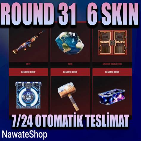 Rust İlan Pazarı 6 Skin⭐round 31 Rust Twitch Drops