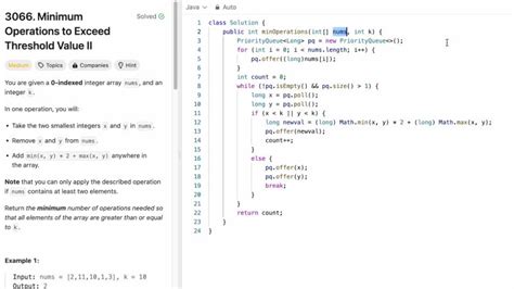 Interviewer Solve This Question Minimum Operations To Exceed