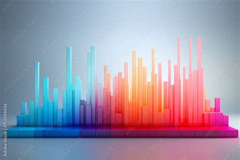 A Sleek And Modern Bar Chart With Vibrant Gradients Showcasing Data