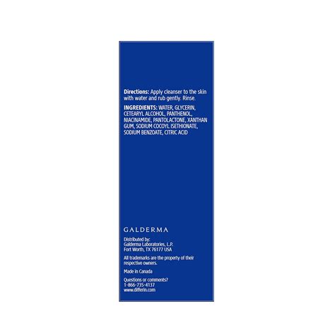 Gel De Curatare Differin Gentle Cleanser Pentru Ten Sensibil Cu Tendinta Acneica Impotriva