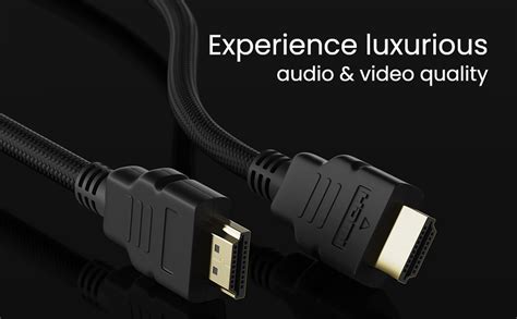 Ambrane M High Speed HDMI Cable Supports D K ARC CEC Extension Gold Plated Connectors