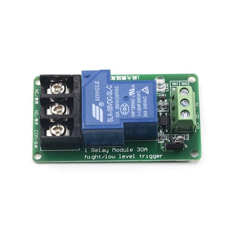 5V 12V 24V 1 Channel Relay Module 30A With Optocoupler Isolation Supports High And Low Trigger