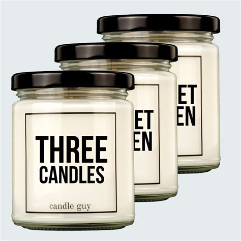 Candle Guy Set Of 3 Scented Candles Original Candle Guy