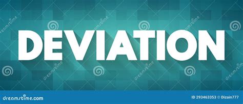 Deviation Is A Measure Of Difference Between The Observed Value Of A