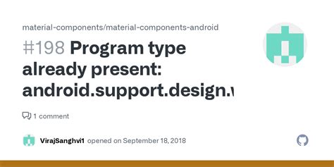 Program Type Already Present Android Support Design Widget CoordinatorLayout Behavior Issue