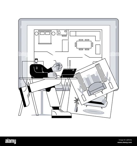 Interior Design Abstract Concept Vector Illustration House Decoration