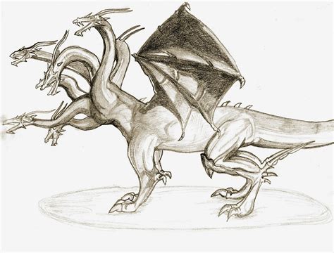 Hydra Dragon Drawing At Getdrawings Free Download