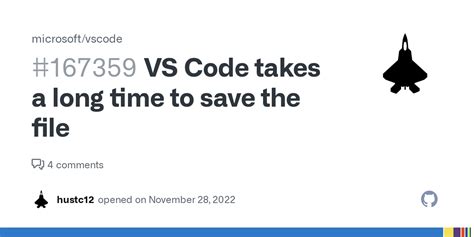 VS Code Takes A Long Time To Save The File Issue Microsoft Vscode GitHub