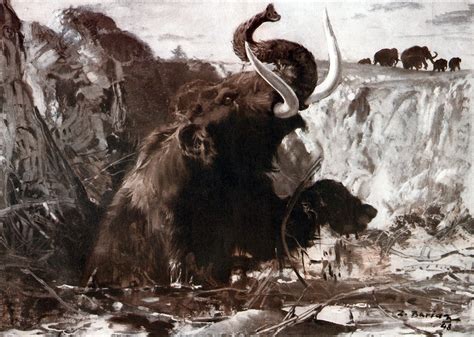 Zdeněk Burian Mammoth Sinking In Tarpit