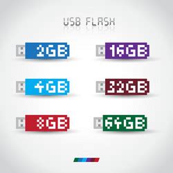 Flash Disk Graphic Design Template Isolated Vector Image