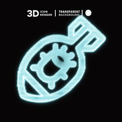 Premium Psd 3d Icon Cyber Tech Security Illustration