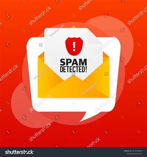 Red Spam Detected Icon Phishing Scam Stock Vector Royalty Free 2132224815 Shutterstock
