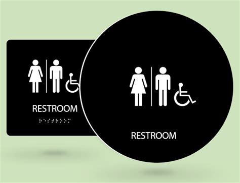 ADA UNISEX RESTROOM SET DOOR WALL ADA Johnson