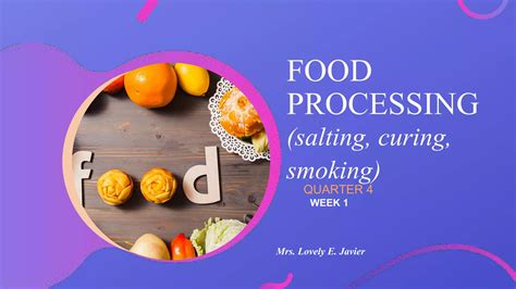 Tle Food Processing Salting Curing Smoking Pdf