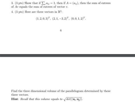 Solved 3 3 Pts Show That If Σ Aj 1 Then If A Aj