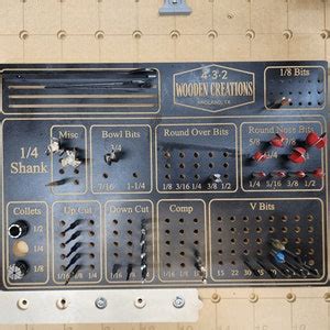 Custom Cnc Bit Holder Digital File For Vcarve Or Svg PLEASE READ DESCRIPTION Etsy